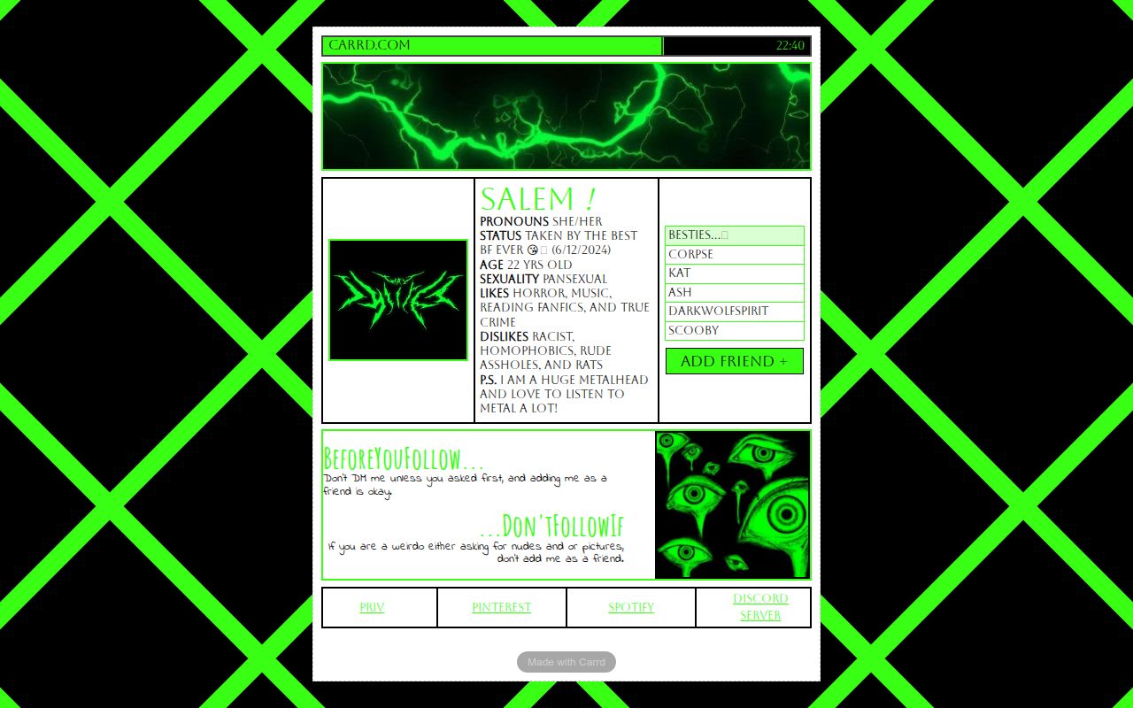 neon green and black aesthetic